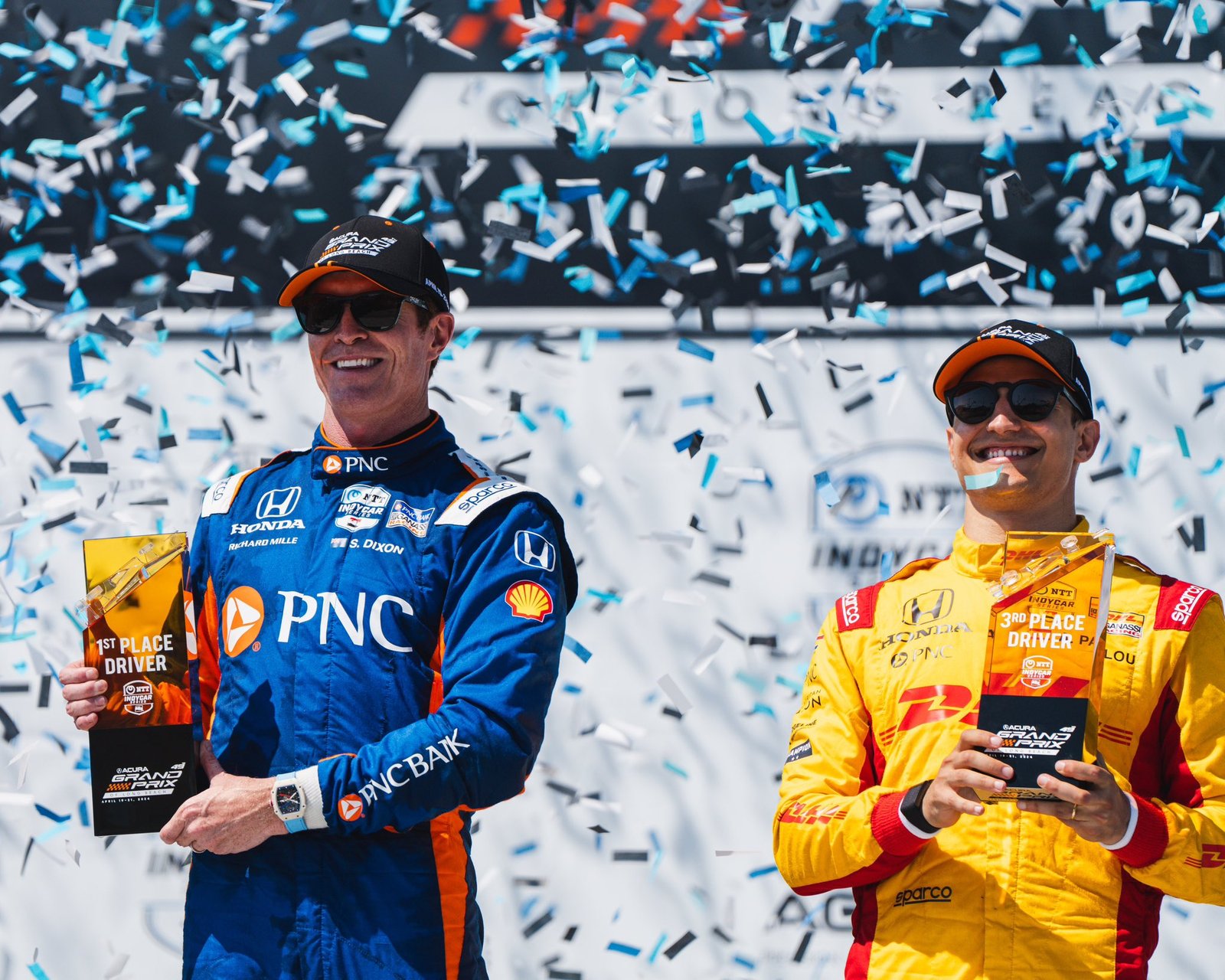 Dixon gana en Long Beach, mientras que Palou sube al podio