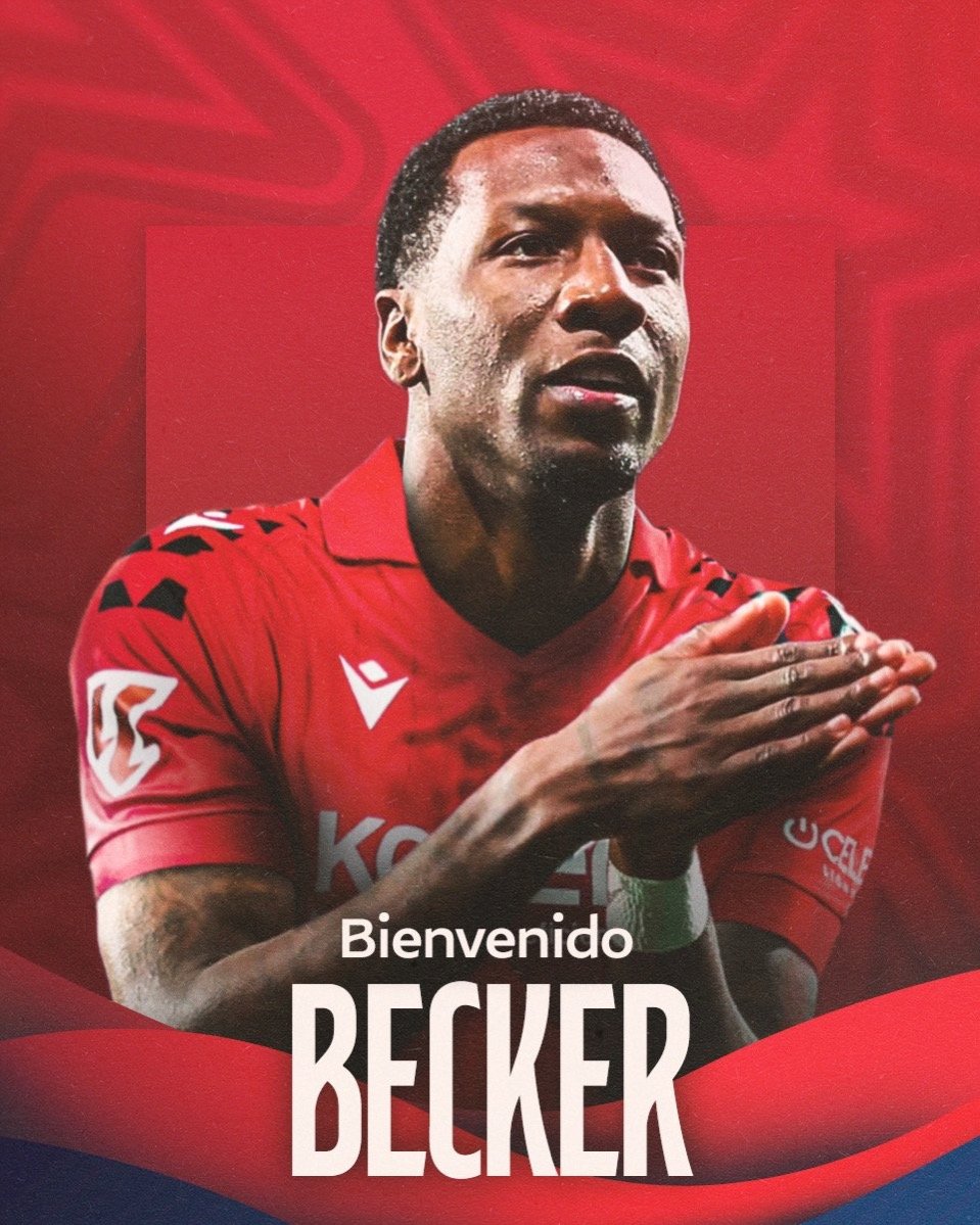 Sheraldo Becker, nuevo refuerzo de Osasuna – Agente Libre Digital